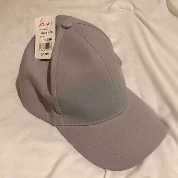 Accessories | Agaci Grey Os Baseball Hat | Poshmark